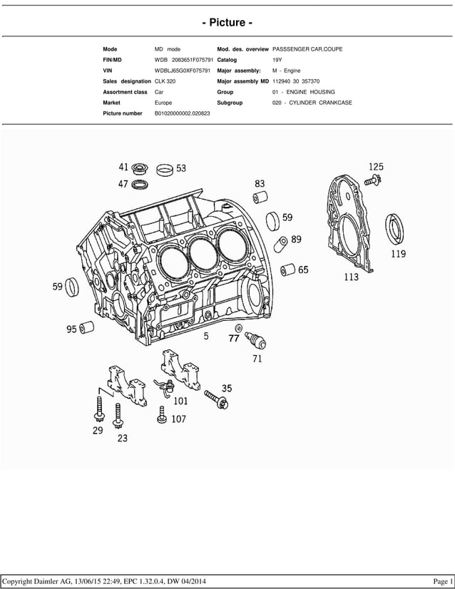 Mercedes benz m112 engine - epc | PDF | Luxury Cars | Auto Type