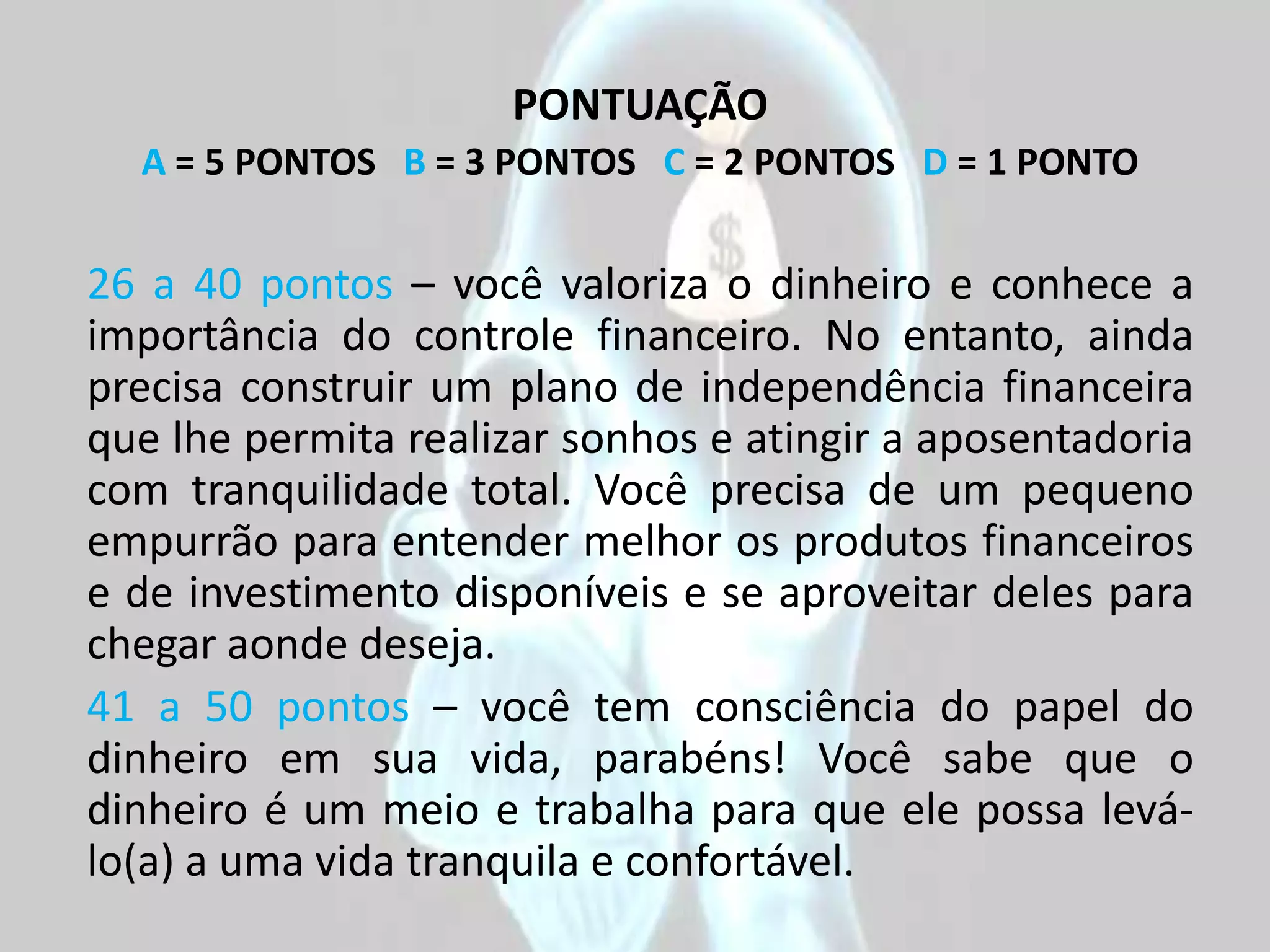 Atividade Complementar (Planejamento Financeiro) | PPTX