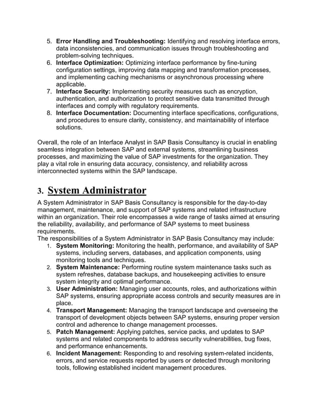 Understanding the World of SAP Basis Consultants: Roles and ...