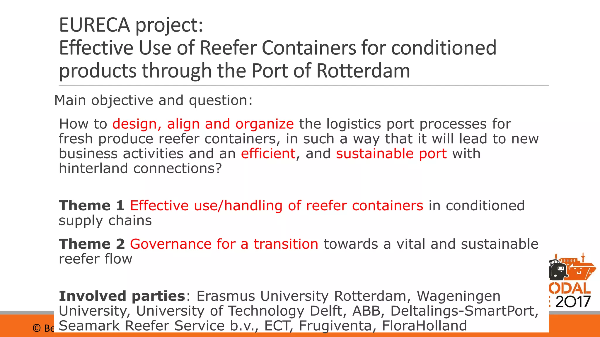 Reefer logistics: an overview of trends and challenges | PDF ...