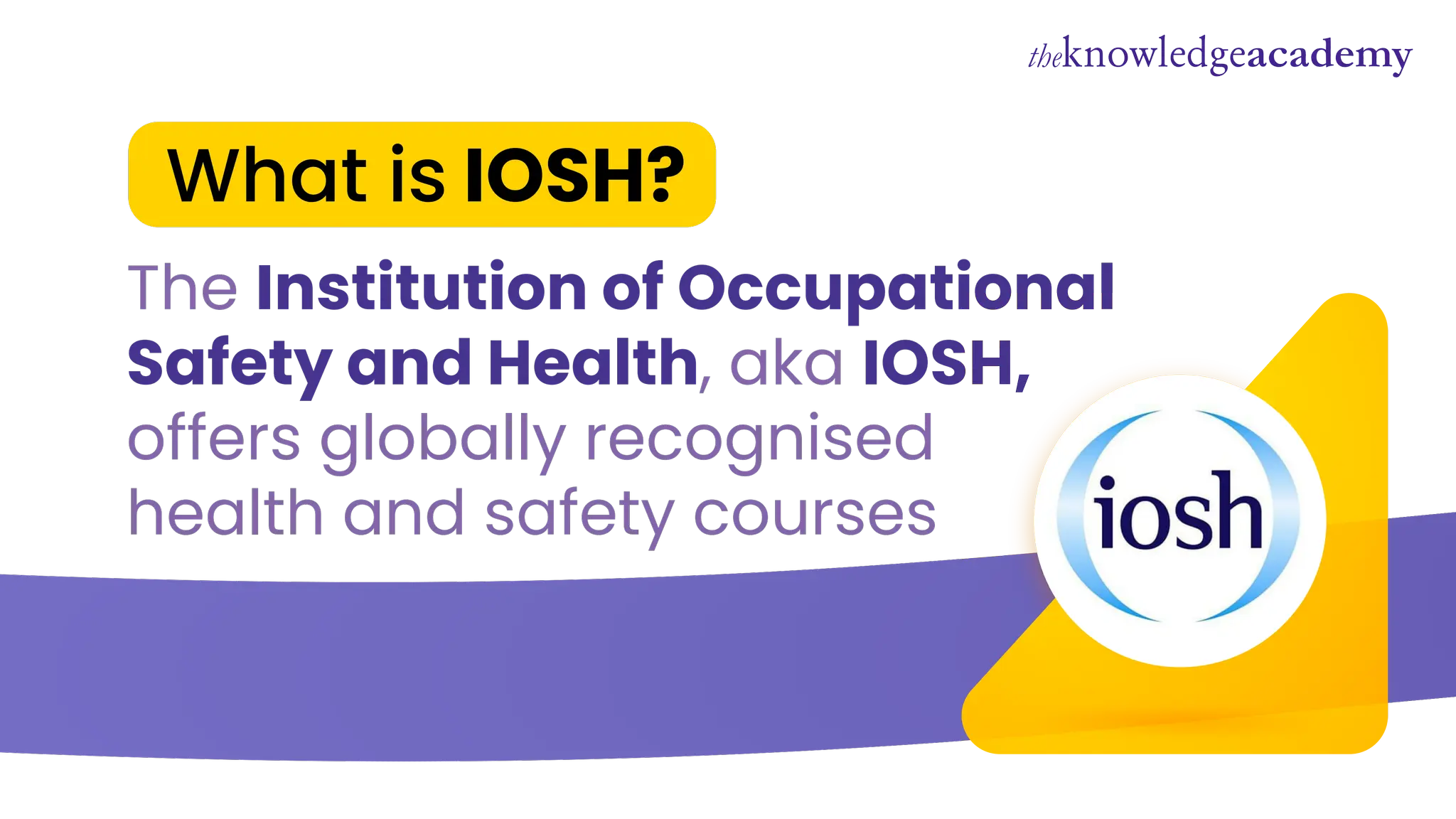 What is IOSH | The Knowledge Academy | PPT