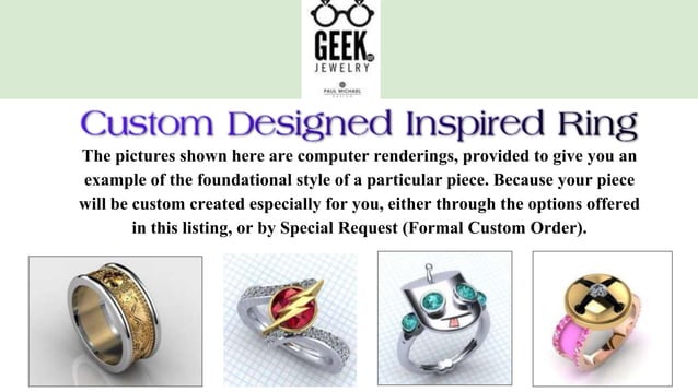 Inspired Custom Designed Jewelry | Geek dot Jewlery | PPTX