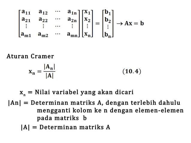 SISTEM PERSAMAAN LINIER | PPT