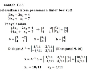 SISTEM PERSAMAAN LINIER | PPT