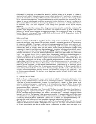 Breaching of Ring Oscillator Based Trojan Detection and Prevention in Physical Layer | PDF ...