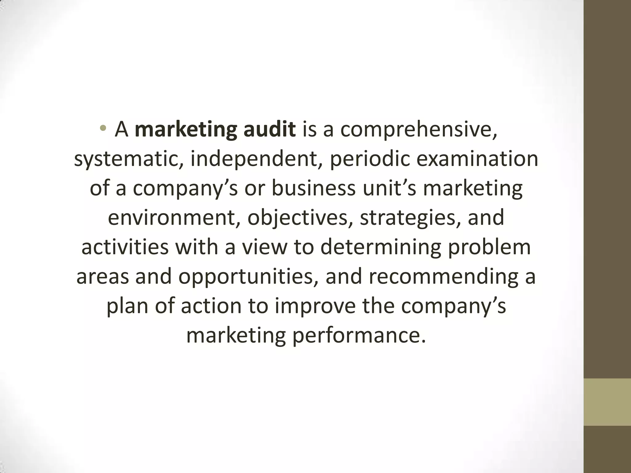 Marketing Audit | PPTX