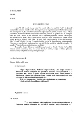 28. tin suresi | PDF