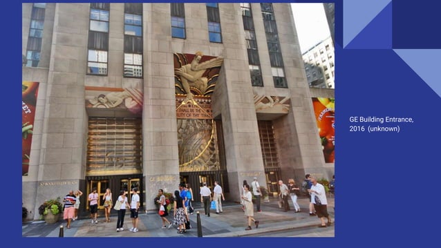 Rockefeller center, New York, 1932 | PPTX | Design | Fine Art