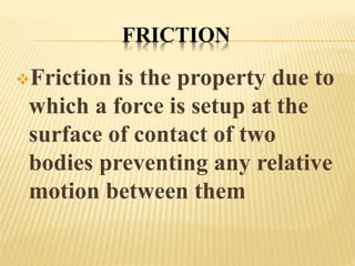 FRICTION | PPTX