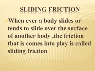 FRICTION | PPTX