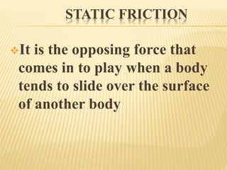 FRICTION | PPT