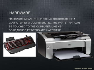 Computer and Types of Components of Computer System | PPTX