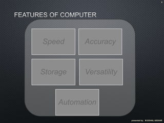 Computer and Types of Components of Computer System | PPTX