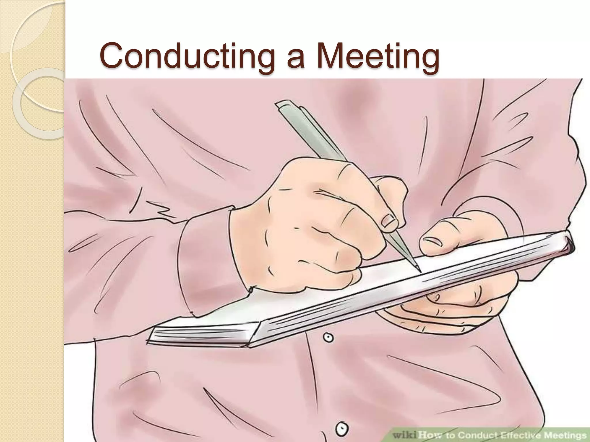how to conduct meeting effectively | PPT