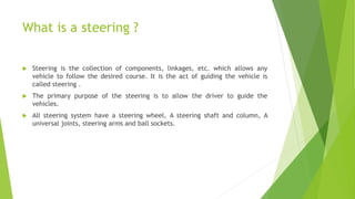 steering system | PPTX