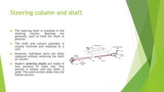 steering system | PPTX | Auto Technology | Automotive