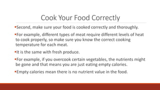 Prepare and cook your food correctly | PPT