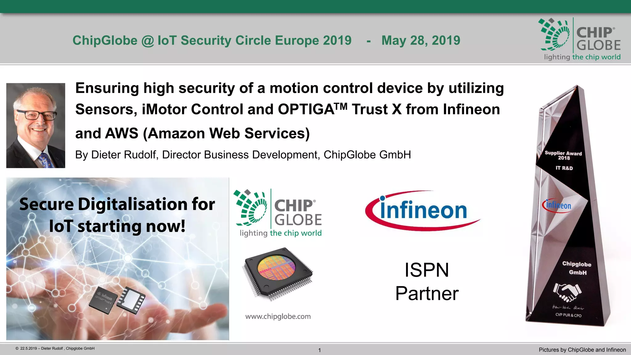 ChipGlobe - Dieter Rudolf - Secure IoT communication - for Infineon IoT ...