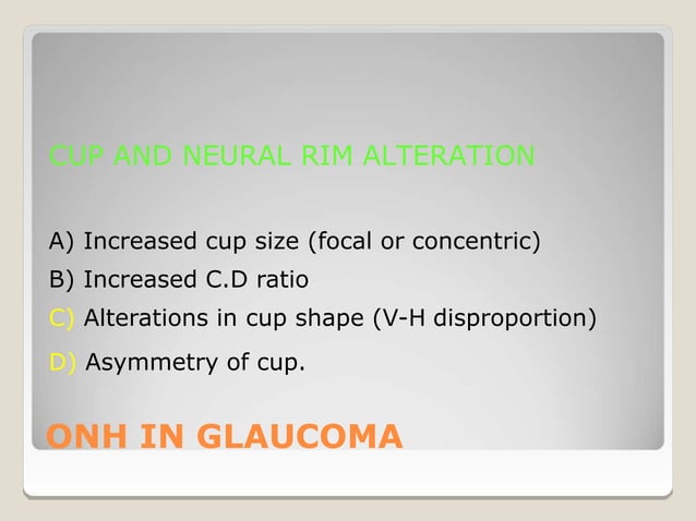 28. ONH evaluation in glaucoma | PPTX