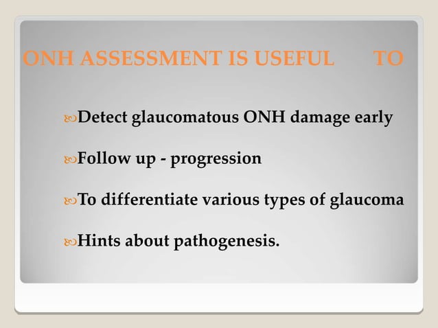 28. ONH evaluation in glaucoma | PPTX