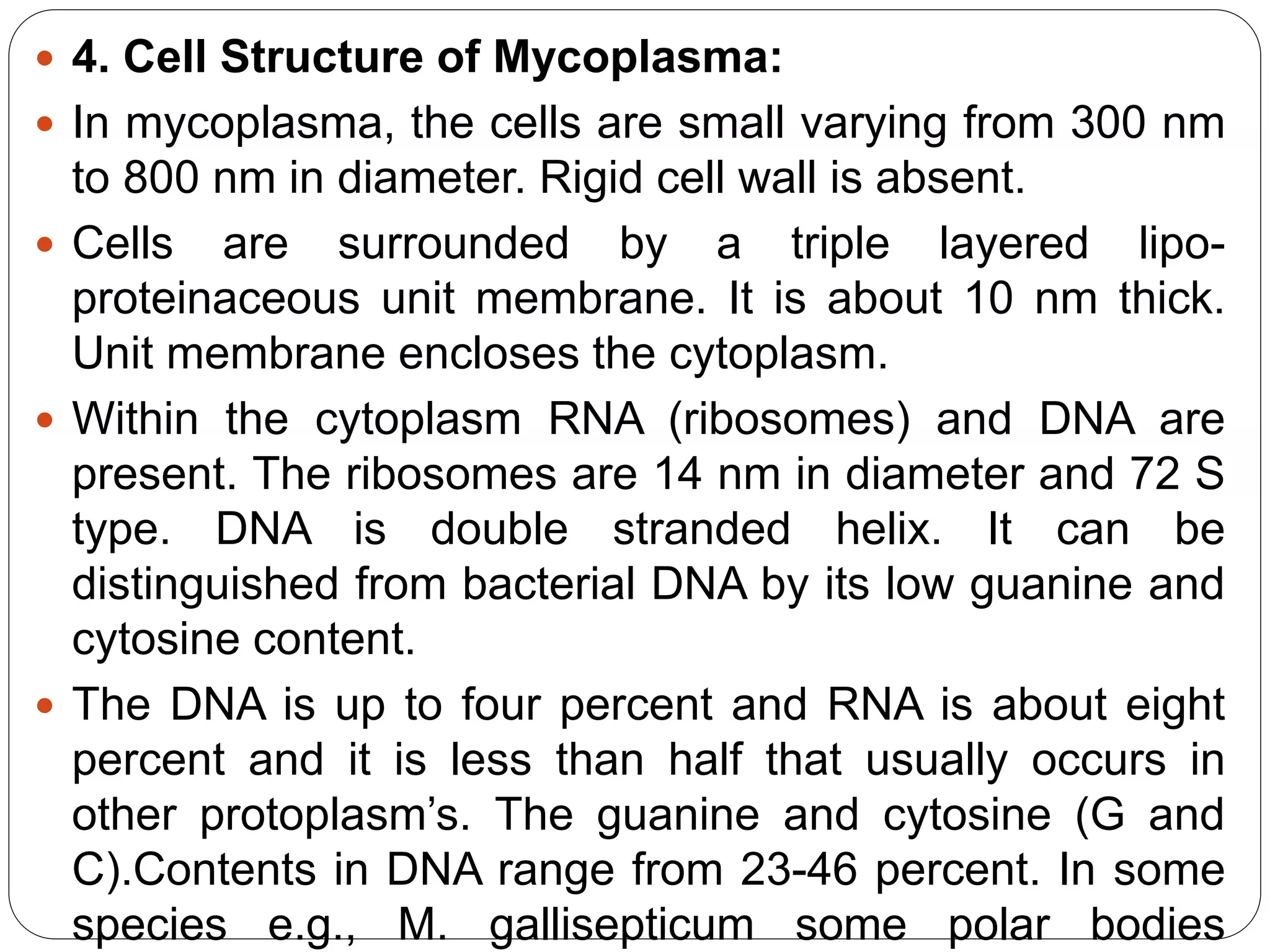 Mycoplasma & actinomycetes | PPT