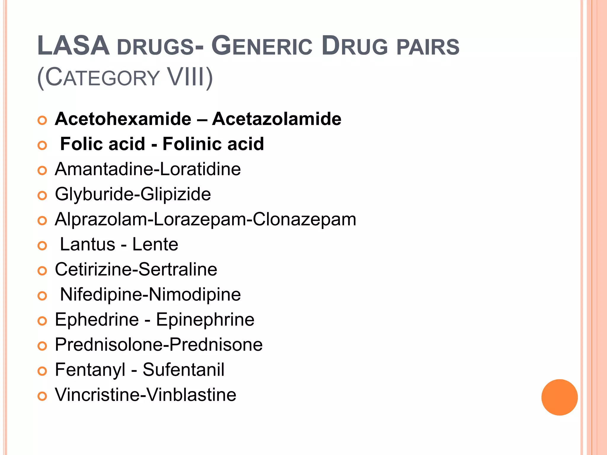 LASA drugs | PPTX