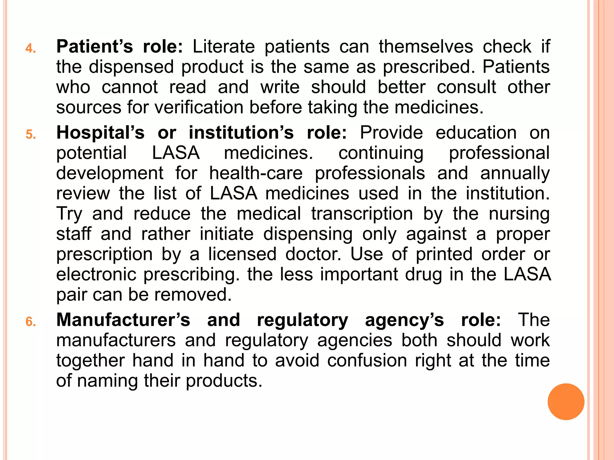 LASA drugs | PPTX