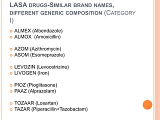 LASA drugs | PPTX