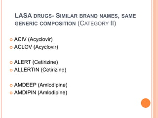 LASA drugs | PPTX