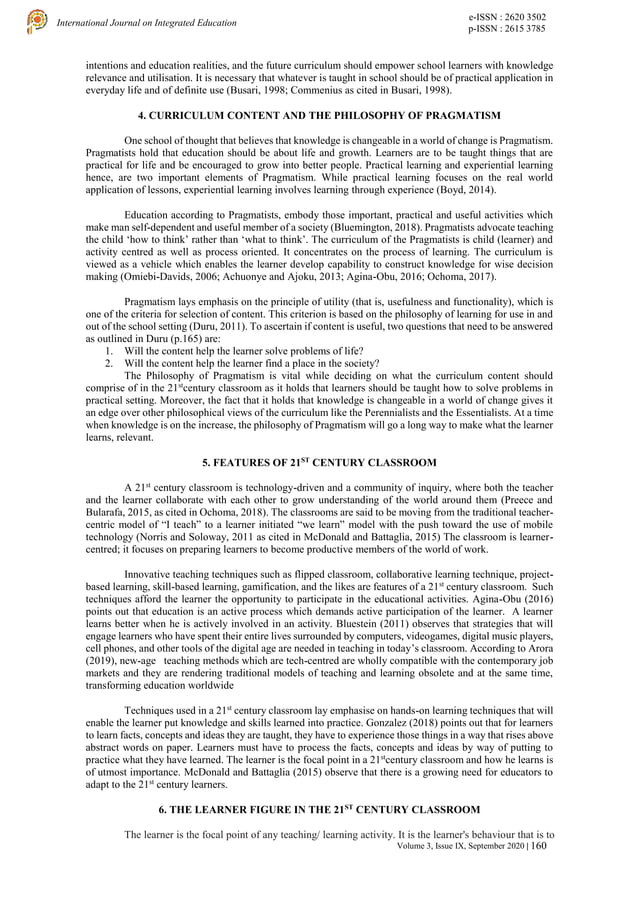 Curriculum Content and the Issue of Relevance in the 21st Century Classroom | PDF | Educational ...