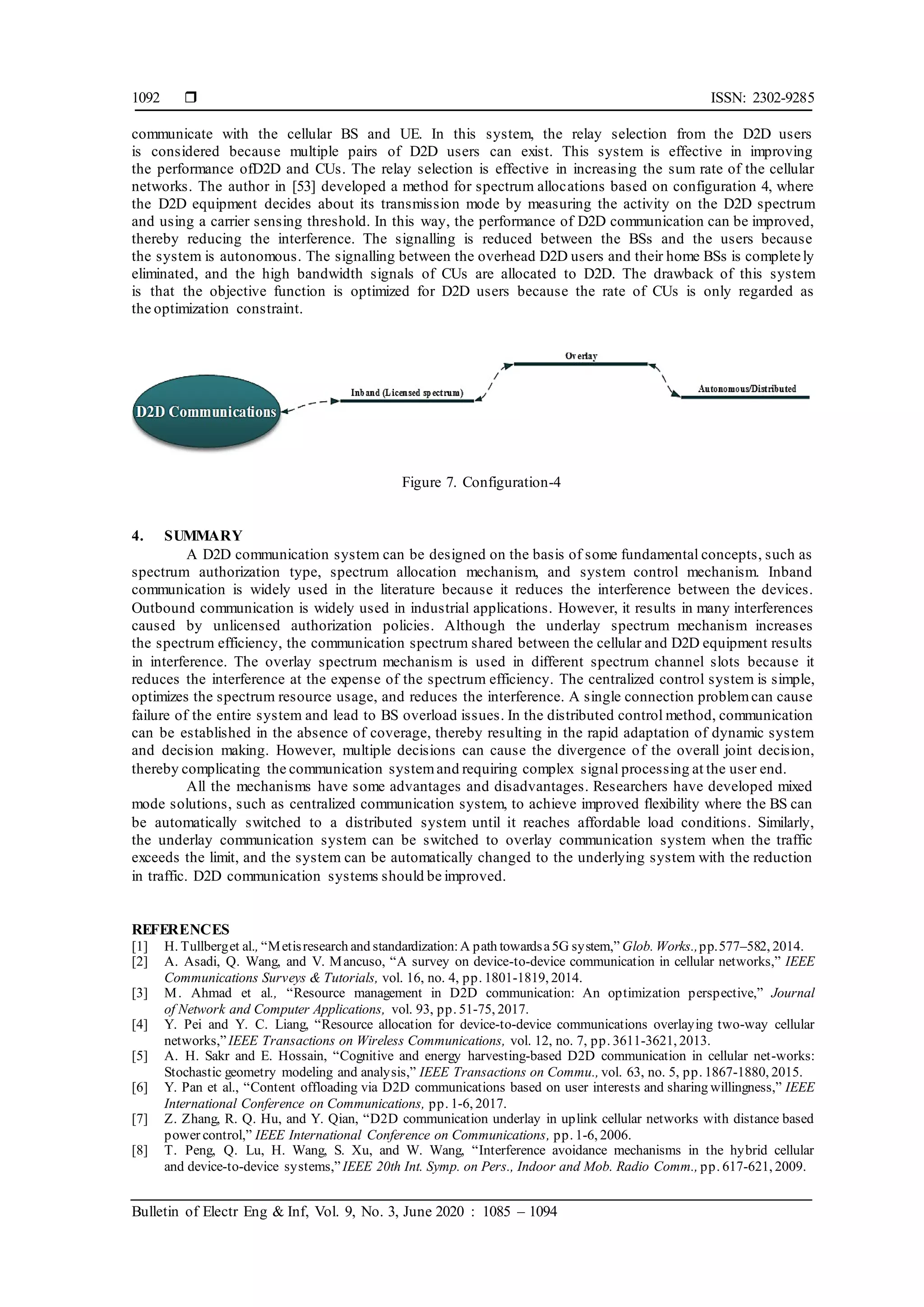 D2D communication for spectral efficiency improvement and interference reduction: A survey | PDF
