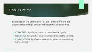28.02.22 Analysing Performance - Signifier and Signified | PPTX