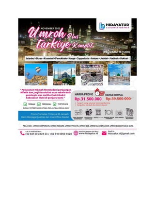 UMROH PLUS TURKIYE KOMPLIT | PDF