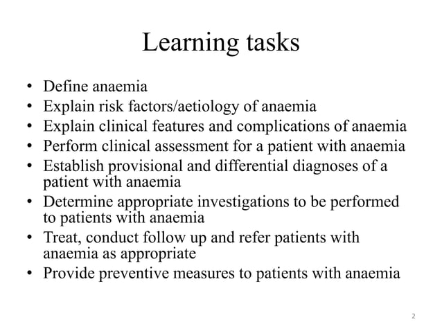 28. Anaemia in Children and Paediatricss | PPT
