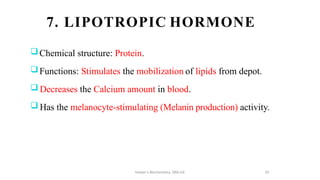 DPT - Biochemistry & Genetics - II (Hormones) Pituitary gland & their ...