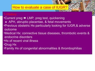 intra uterine growth restriction and intra uterine fetal death | PPT