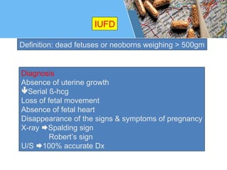 intra uterine growth restriction and intra uterine fetal death | PPT