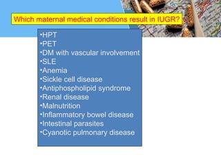 intra uterine growth restriction and intra uterine fetal death | PPT