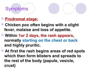 chicken pox | PPT | Infectious Diseases | Diseases and Conditions