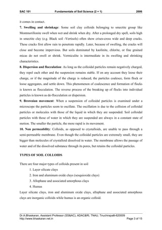 Soil Colloids | DOC