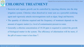Chemical treatment for drip irrigation | PPTX
