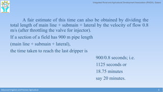 Chemical treatment for drip irrigation | PPTX