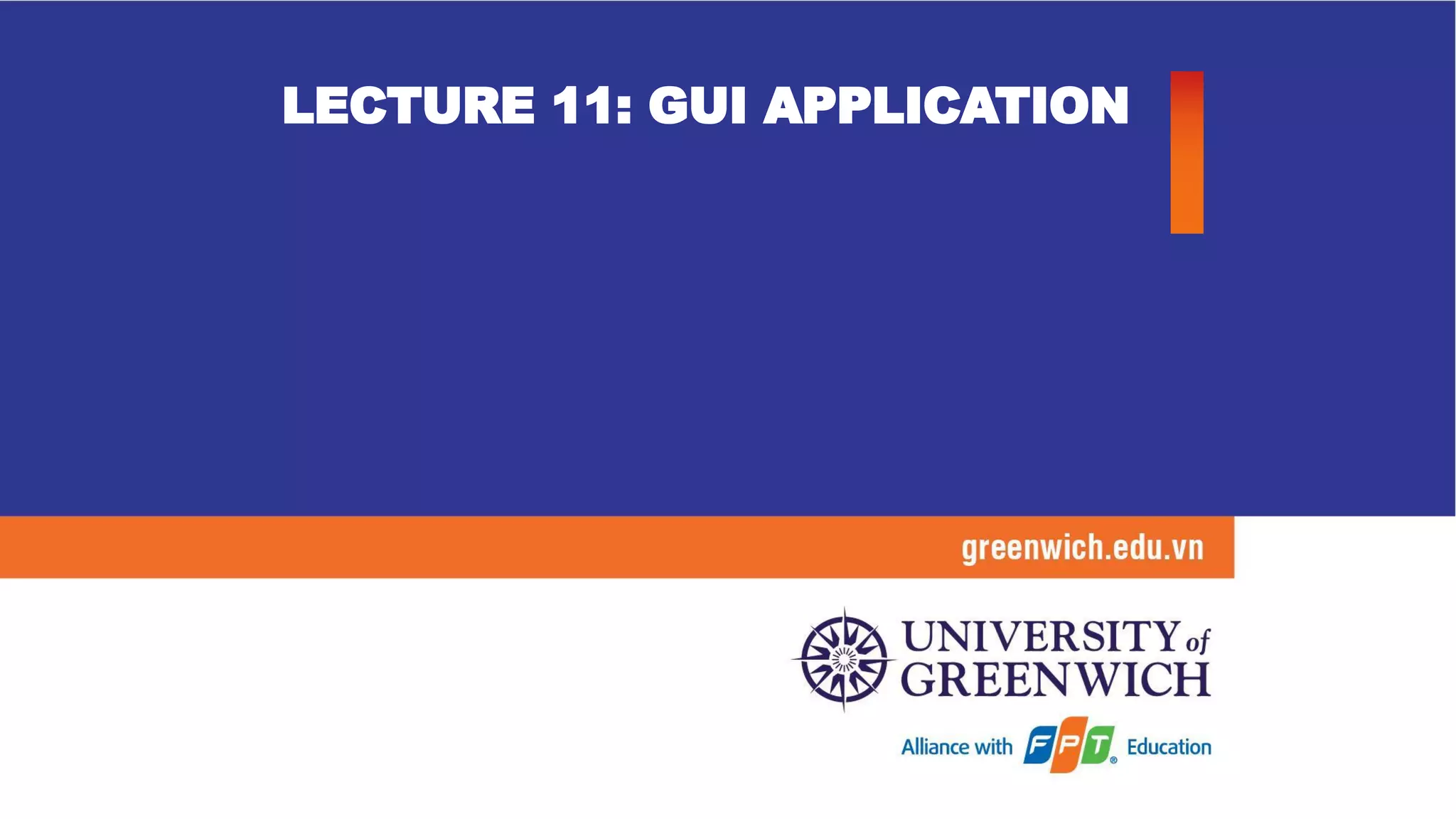 28-GUI application.pptx.pdf | Operating Systems | Computer Software and Applications