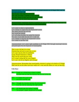 28 local election slogans at kings rules | DOC