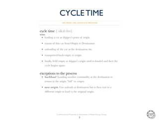 RailCar Cycle Times-Peaker Energy | PDF