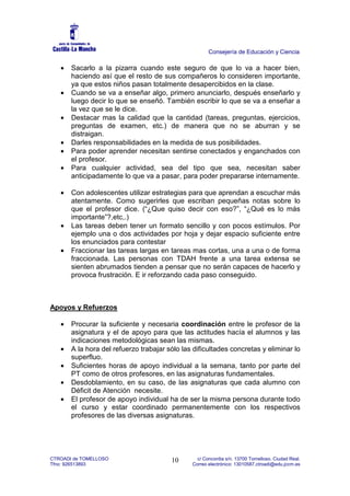 TDAH: SIGNOS DE ALERTA Y ORIENTACIONES EDUCATIVAS PARA LA ACTUACIÓN EN ...