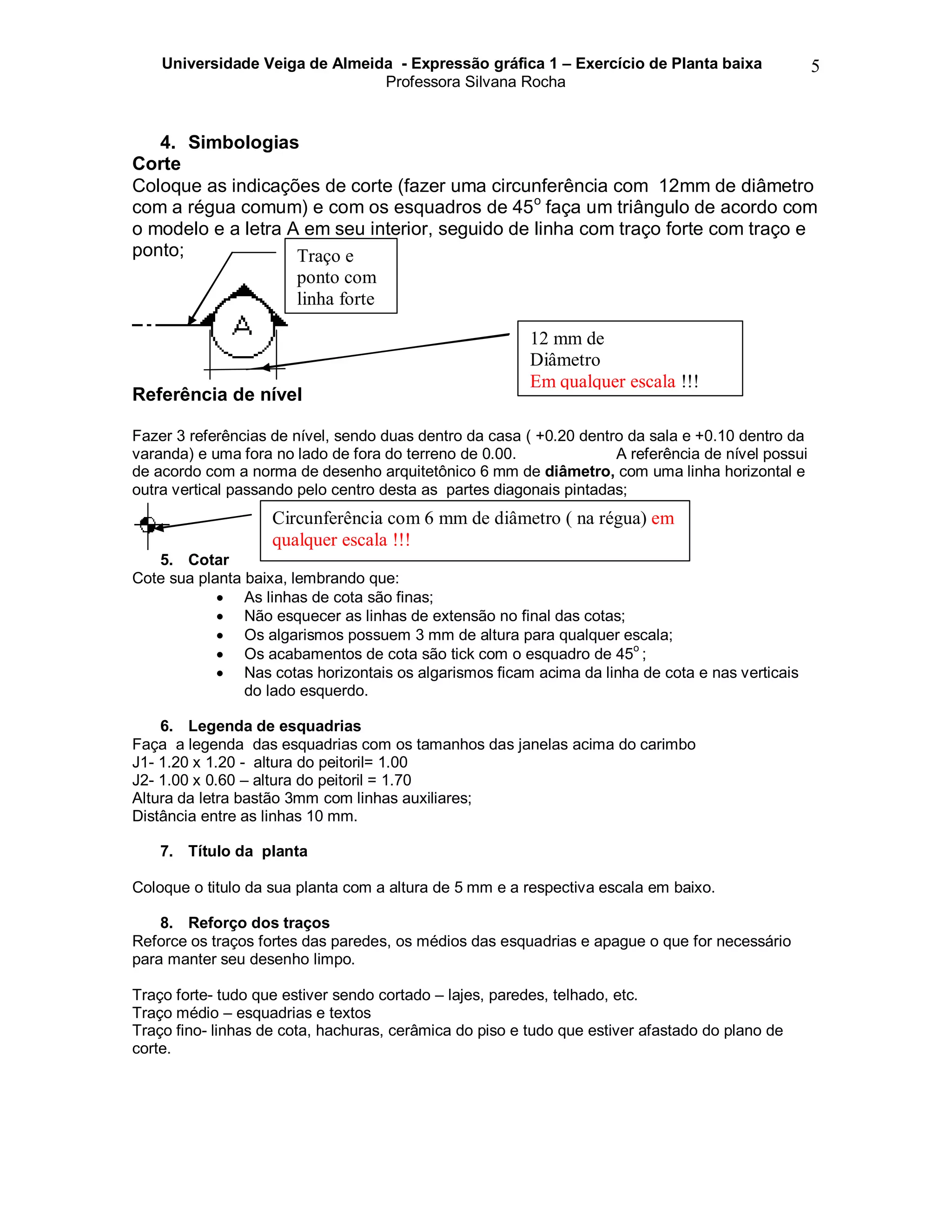 28 planta baixa e corte- passo a passo | PDF
