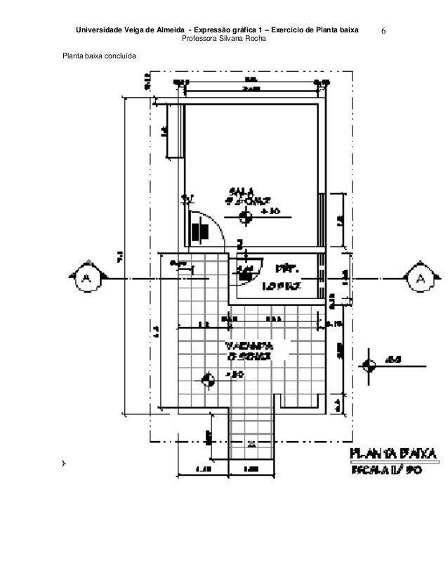 28 planta baixa e corte- passo a passo