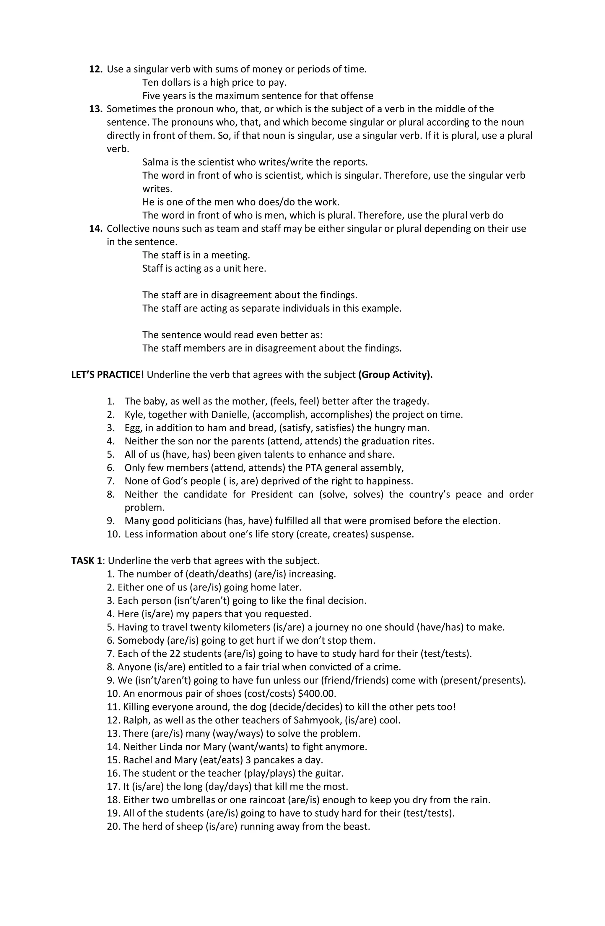 28 subject-verb agreement | DOCX