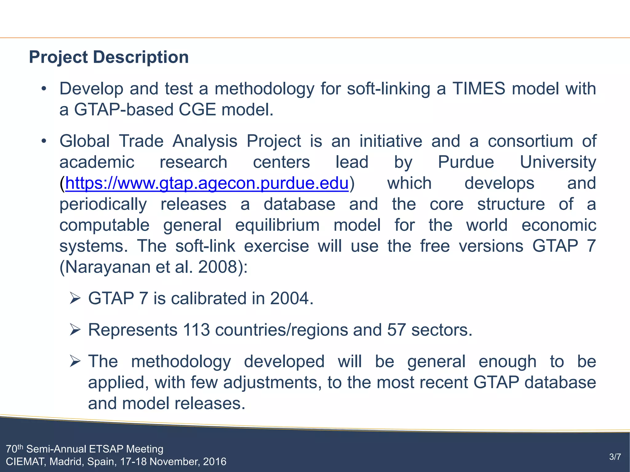 TIMES-GTAP soft-link methodology and interface | PDF